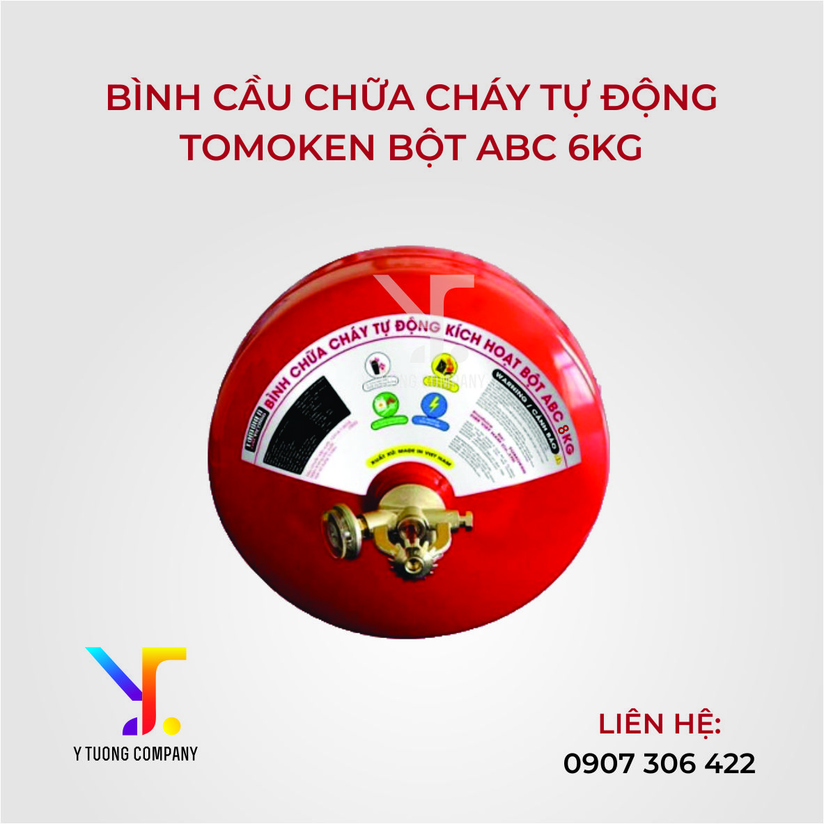 Bình cầu chữa cháy tự động DRAGON POWDER ABC 6kg
